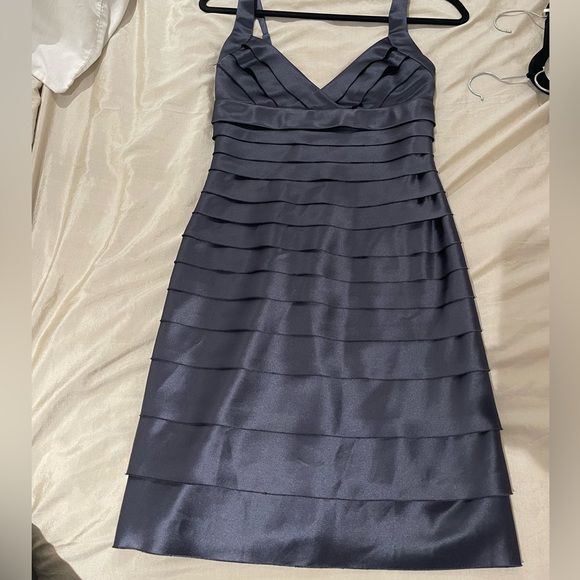 BCBG | Dresses | Bcbg Navy Blue Cocktail Mini Dress | Poshmark